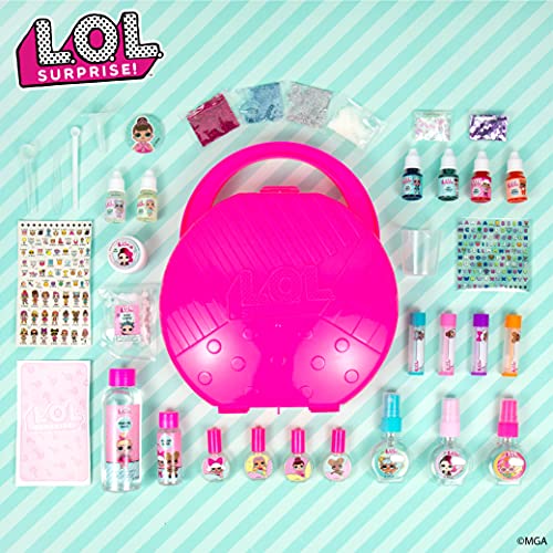 L.O.L. Surprise! All-in-One Beauty Studio by Horizon Group USA, Explore 3 Craft Activities. Create DIY Lip Balms, Nail Art & perfumes. Stickers, Fragrances, Glitter & More Included.
