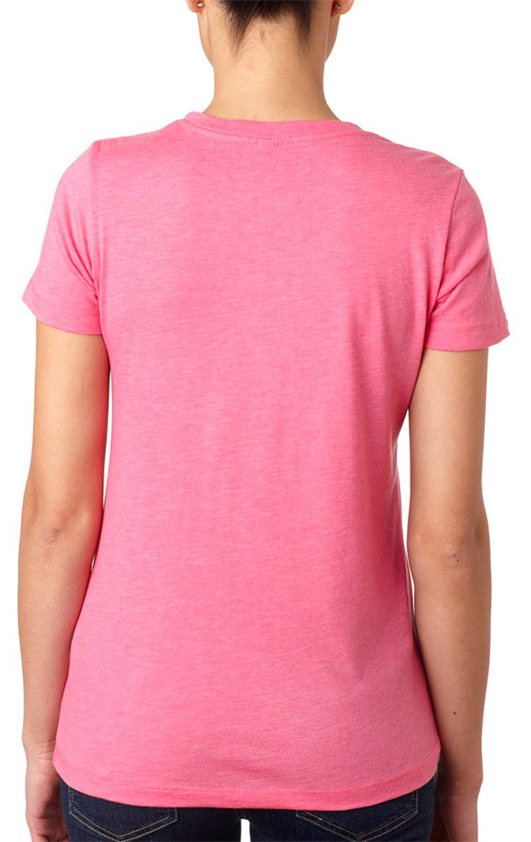 Next Level Ladies' Triblend Crew L VINTAGE SH PINK