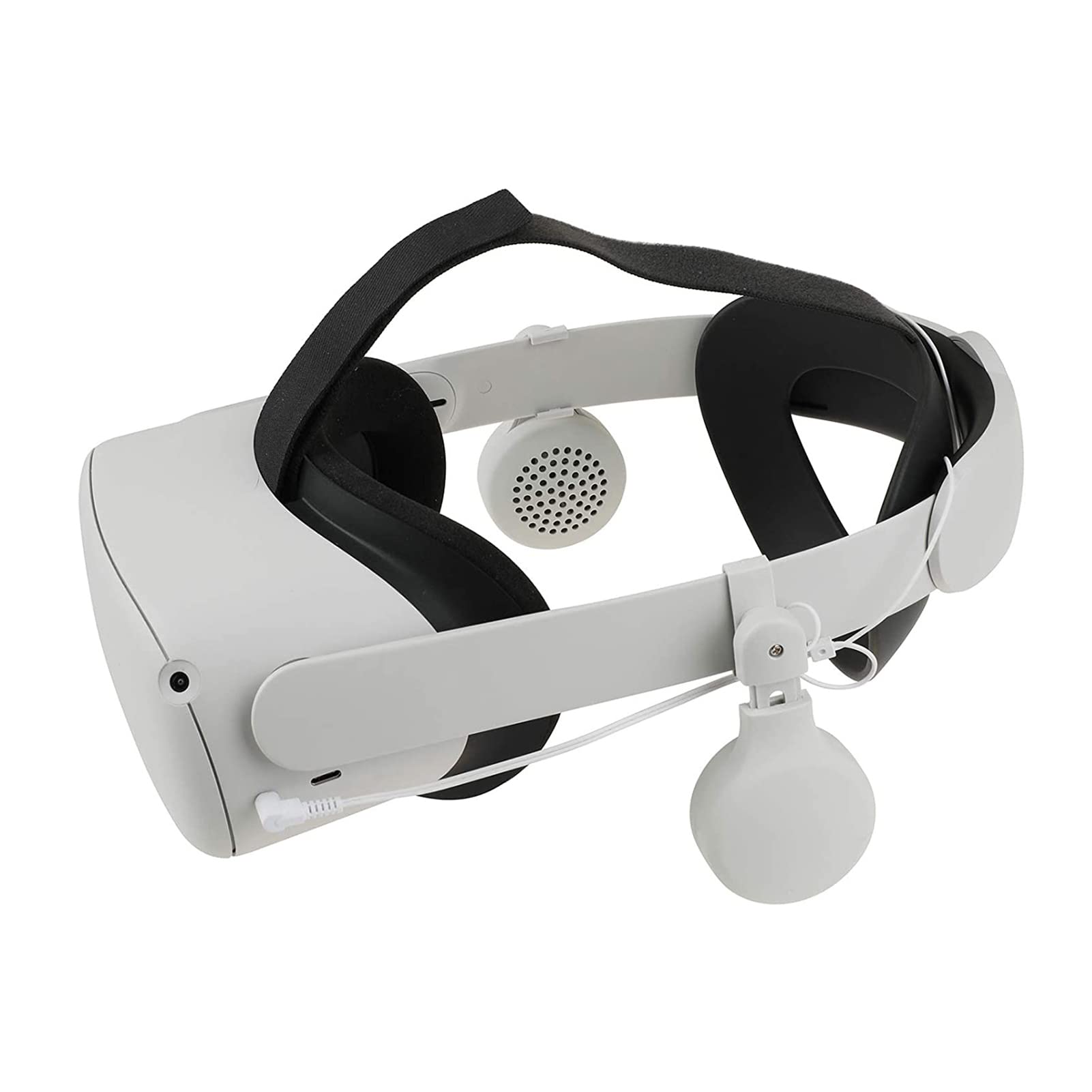 VR Headset Adjustable Headband Balance Weight Gaming Sound Earphone Headphones for Quest 2 Strap Headphones Rotate 360 Degrees Sound