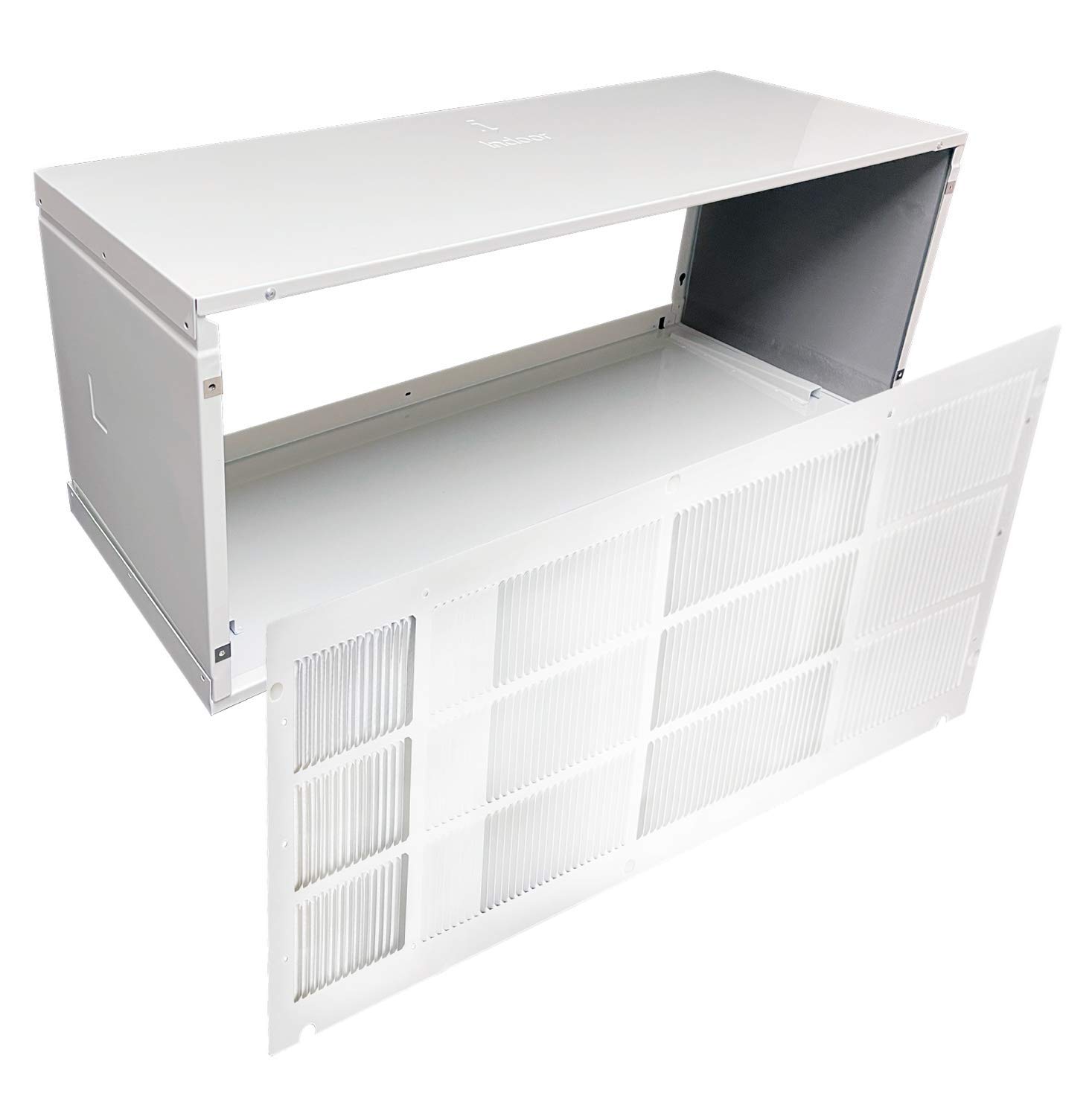 Cooper&Hunter Folded Metal PTAC Wall Sleeve And Exterior Grille for Packaged Terminal Air Conditioner, Coated, Insulated, Including Condensate Drain Kit