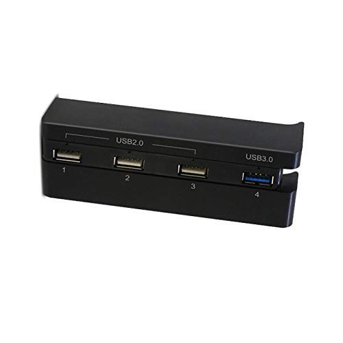 OSTENT Extend 4 USB Hub 2.0 & 3.0 Adapter for Sony PS4 Slim Console Video Games