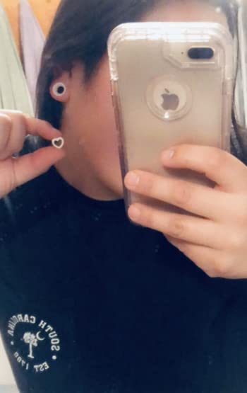 Briana Williams Heart Shape Acrylic Ear Plugs Tunnel Expander Ear Gauges Clear Black White Flesh Ear Tunnels Ear Stretcher Earring Lobe Piercing