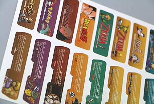 Label Sticker Nameplate Sticker fit for Game boy Advance GBA Console 1Set(14Groups)