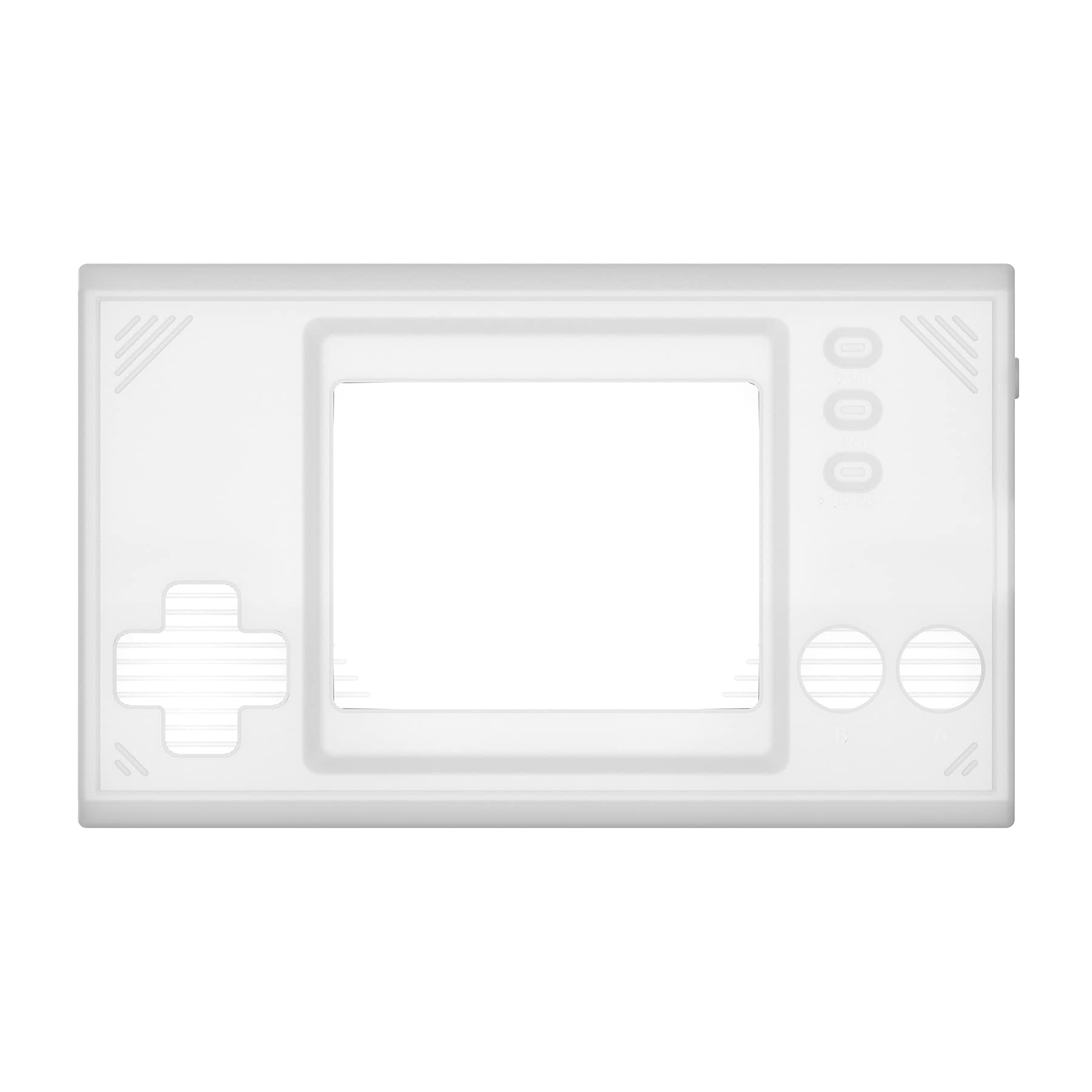 PlayVital Semi-Transparent Clear Silicone Cover Protective Case Skin for Nintendo Game & Watch: Super Mario Bros w/ 2 Pcs Screen Protectors