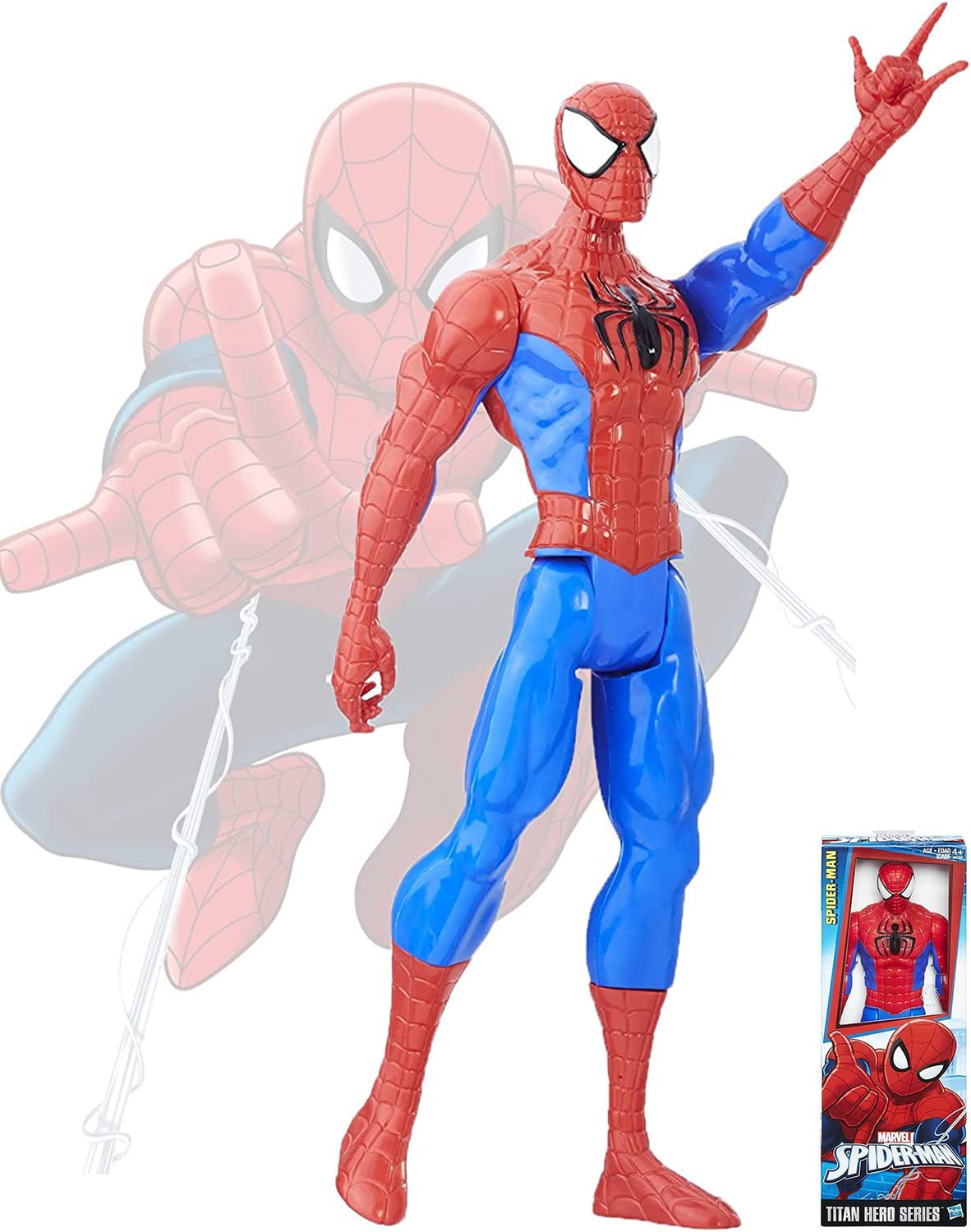 TheAvengers Titan Hero Series Spiderman 12 Inch Action Figure with FX Port, 7333SPIDER