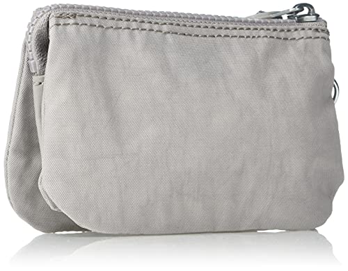 Kipling womens Women’s Creativity Small Pouch, Versatile Cosmetics Kit, Lightweight Nylon Travel Organizer pouch, Grey Gris, Small US