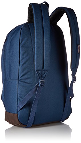 JanSport Cortlandt Laptop Backpack, Navy, 15β Laptop Sleeve-Synthetic Leather Shoulder Computer Bag with Large Compartment, Padded Straps-Book Rucksack for Men, Women