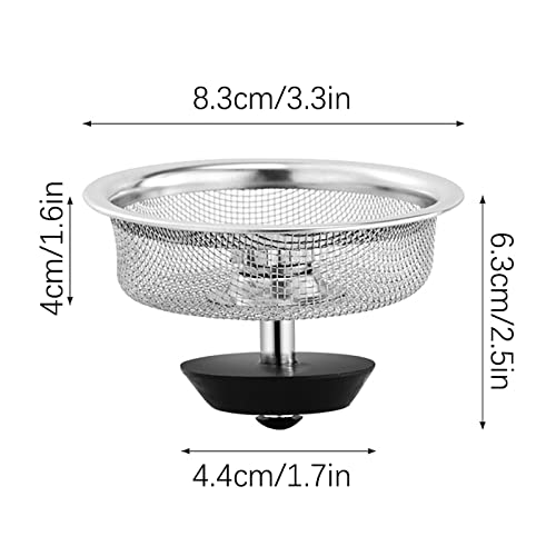 Steel Garbage -clogging Stainless Sewer Sink Sink 2PCS For Vegetable Filter Kitchen Filter Stainless Sink Washing Steel Filter Kitchen,Dining & Bar Sink Sieve