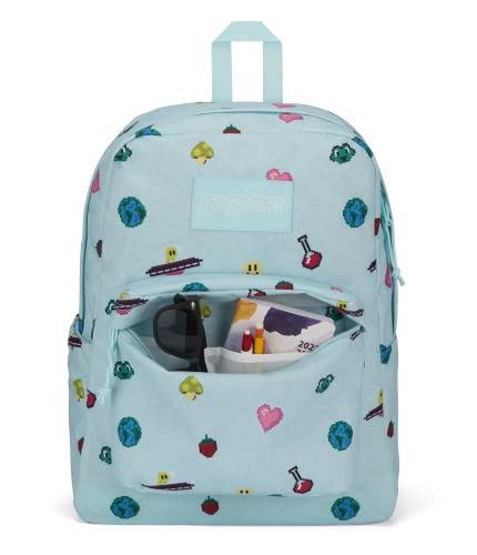 JanSport SuperBreak Backpack - Durable, Lightweight Premium Backpack - Pixel Party