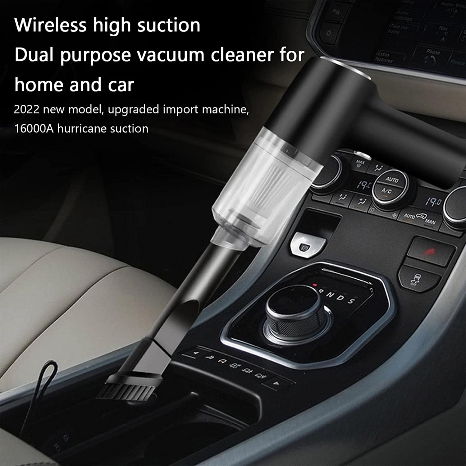 Cordless Handheld Vacuum Cleaner, Lightweight Hand Vacuum with 9000 Pa Powerful Suction, Mini Car Vacuum Cleaner, Fast Charging Dock, Rechargeable Hand Held Vacuum for Home, Car and Pets