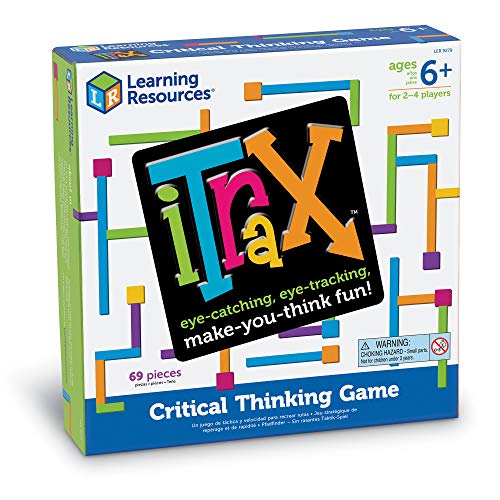 Learning Resources iTrax Critical Thinking Game - 69 Pieces, Ages 6+ Brainteaser Games for Kids, Develops Critical Thinking Skills, Board Games