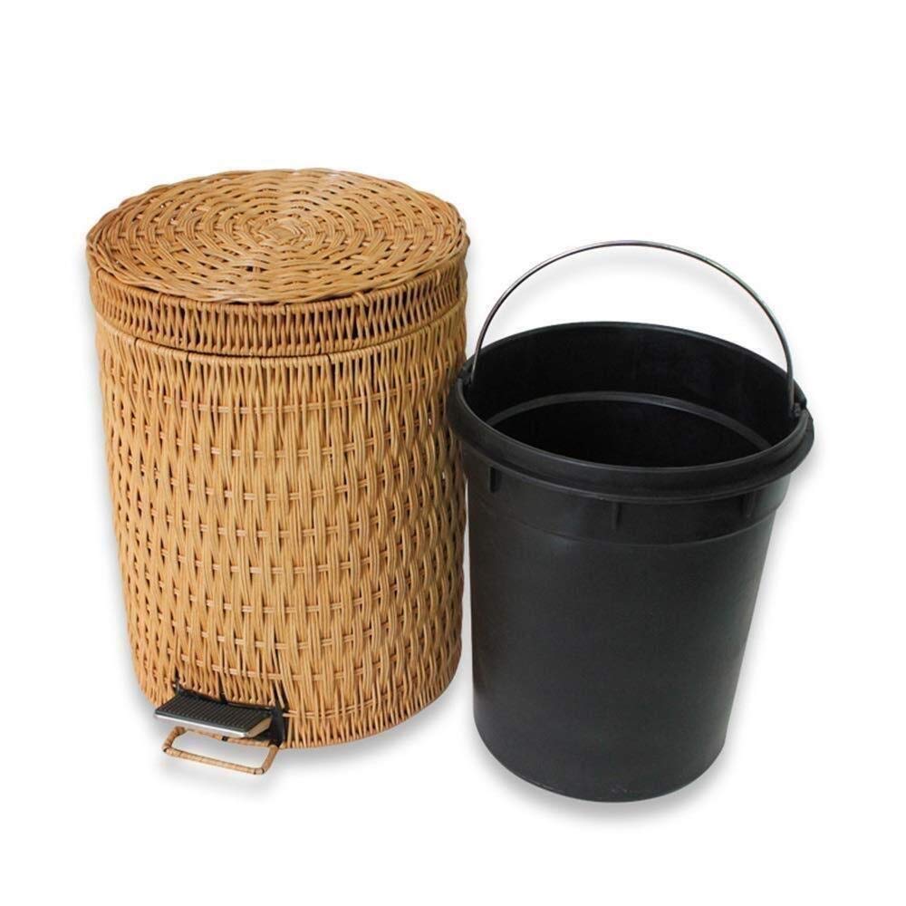 FENGRONG Garbage storage Trash Can Garbage Can Trash Can, With Lid Home Living Room Bedroom Kitchen Waste Bin Bathroom Wastebasket Universal trash can (Size : 3L/18.5 * 26CM)
