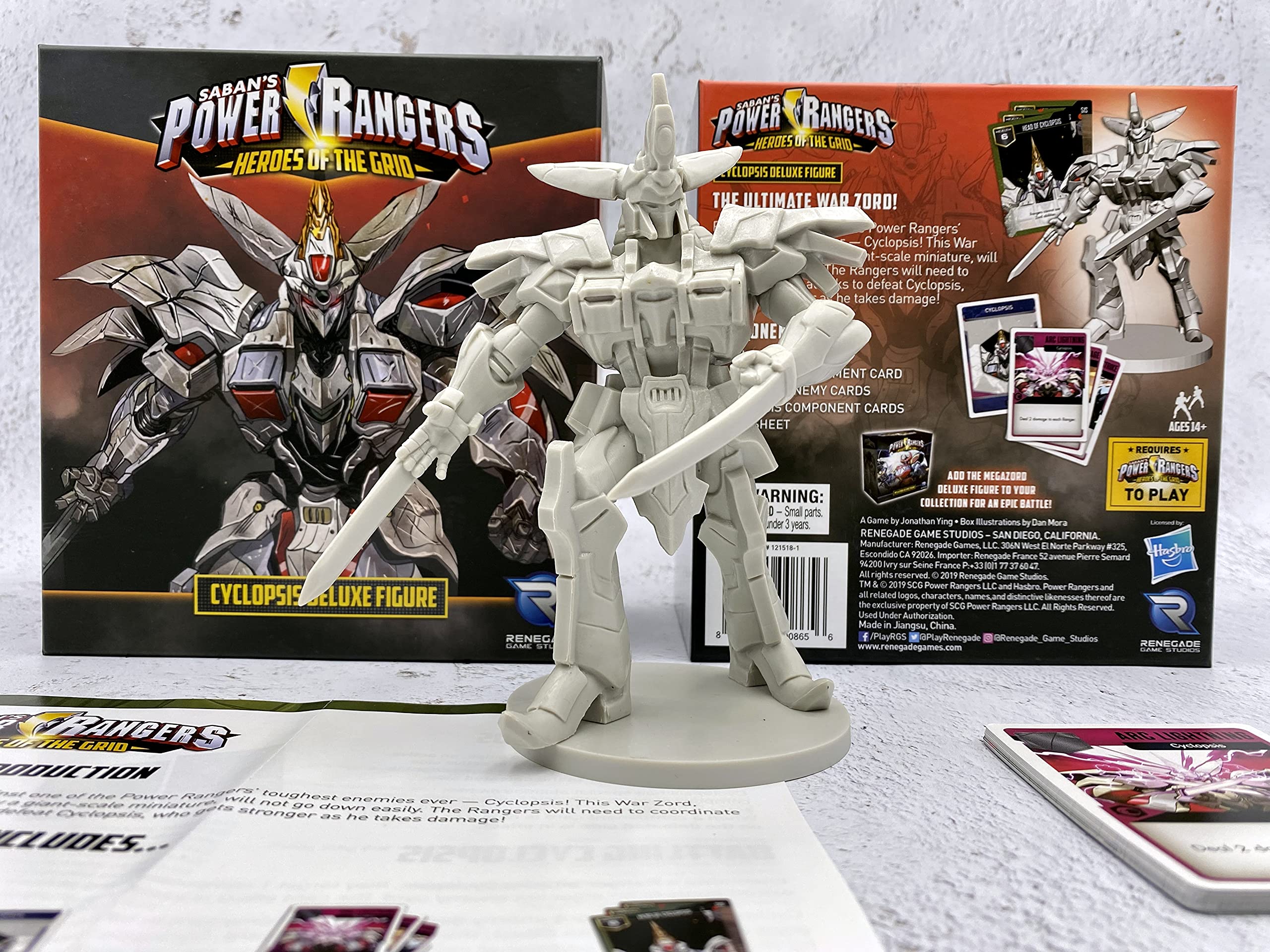 Renegade Game Studios Power Rangers: Heroes of The Grid Cyclopsis Deluxe Figure, Giant-Scale Miniature.