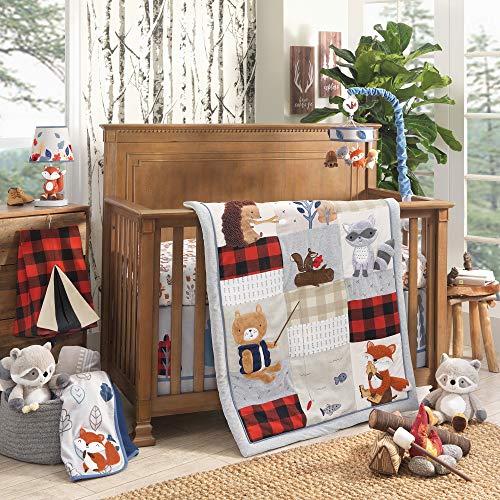 Lambs & Ivy Little Campers Plush Raccoon Stuffed Animal Pumpkin