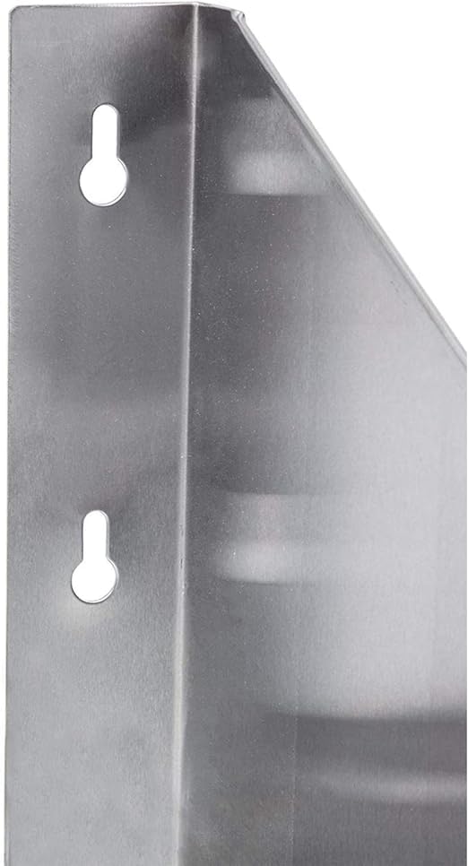 Express KitchQuip Premium Quality Stainless Steel Wall Shelf with Side Guards | Commercial Metal Shelving | | NSF Certified | (48" Long x 12" Deep)