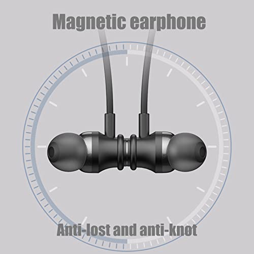 Neckband bluetooth headphones wireless neckband earbuds 240-Hrs long standby around neck bluetooth headphones IPX5 Waterproof comfortable bluetooth neckband headphones with microphone (Blue)