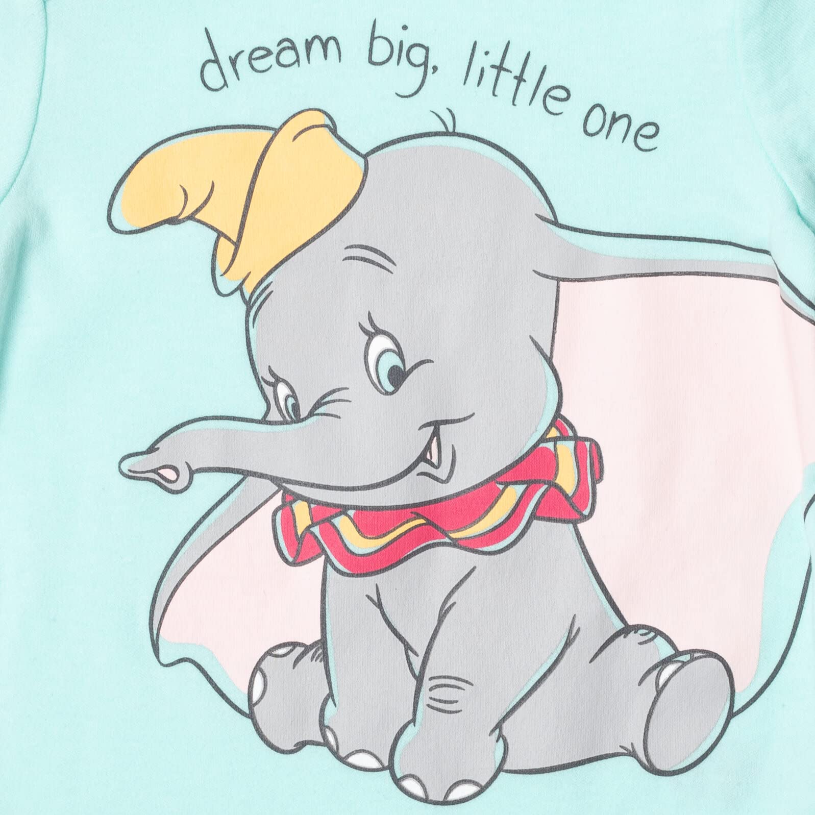 Disney Classics Dumbo Newborn Baby Boys Bodysuit Pants and Hat 3 Piece Outfit Set Blue/Gray 0-3 Months