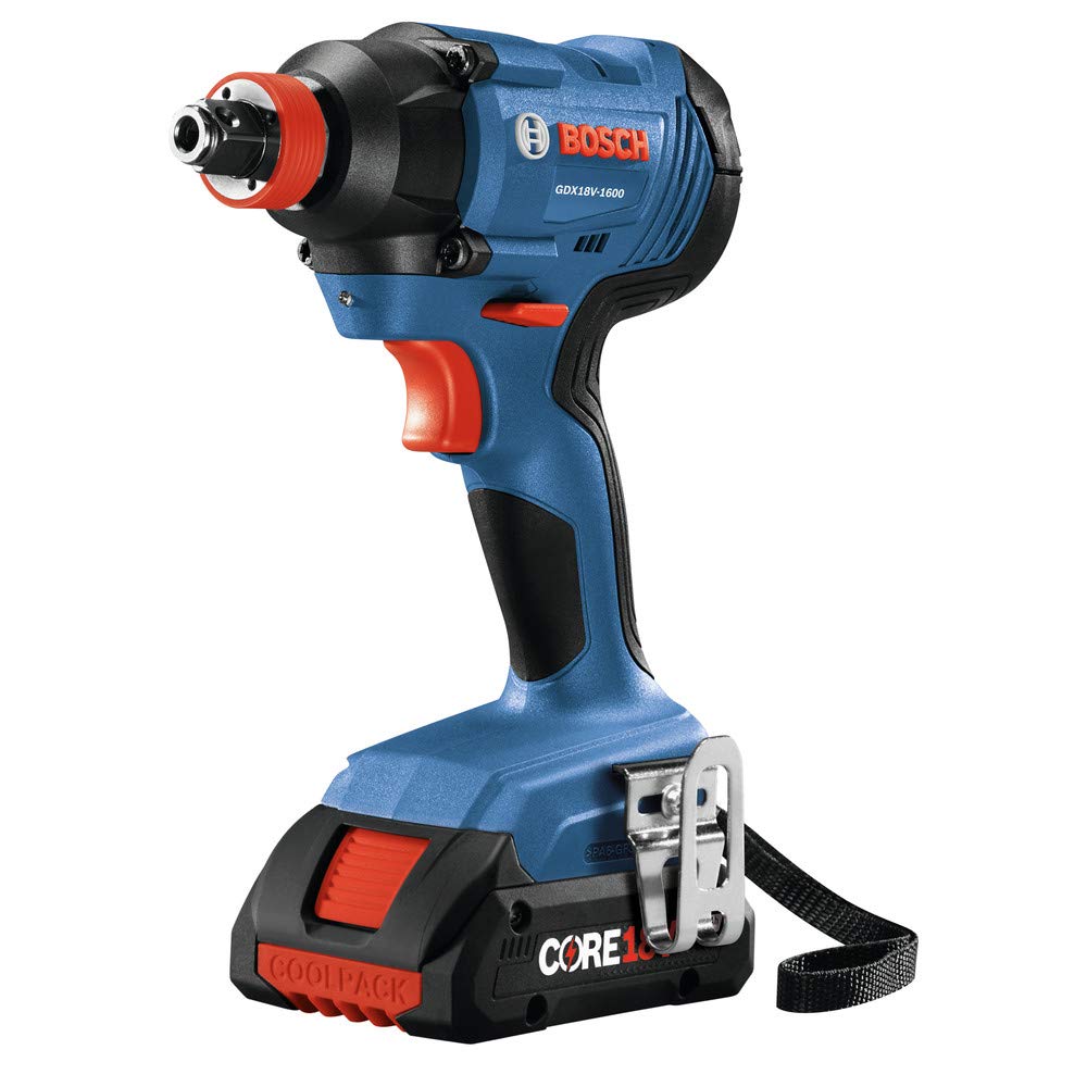 BOSCH GXL18V-239B25 CORE18V 2-Tool Power Tool Combo Kit with Soft Case (2-Batteries Included and Charger Included)