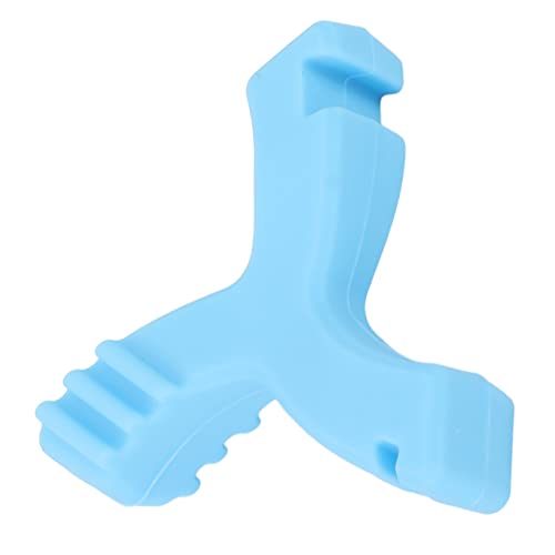 Emoshayoga Aligners Chewies, Chewing Three Arms Supplies Y Shape Orthodontics Chewies Multifunctional Blue Blueberry Flavour Silicone for Daily Use
