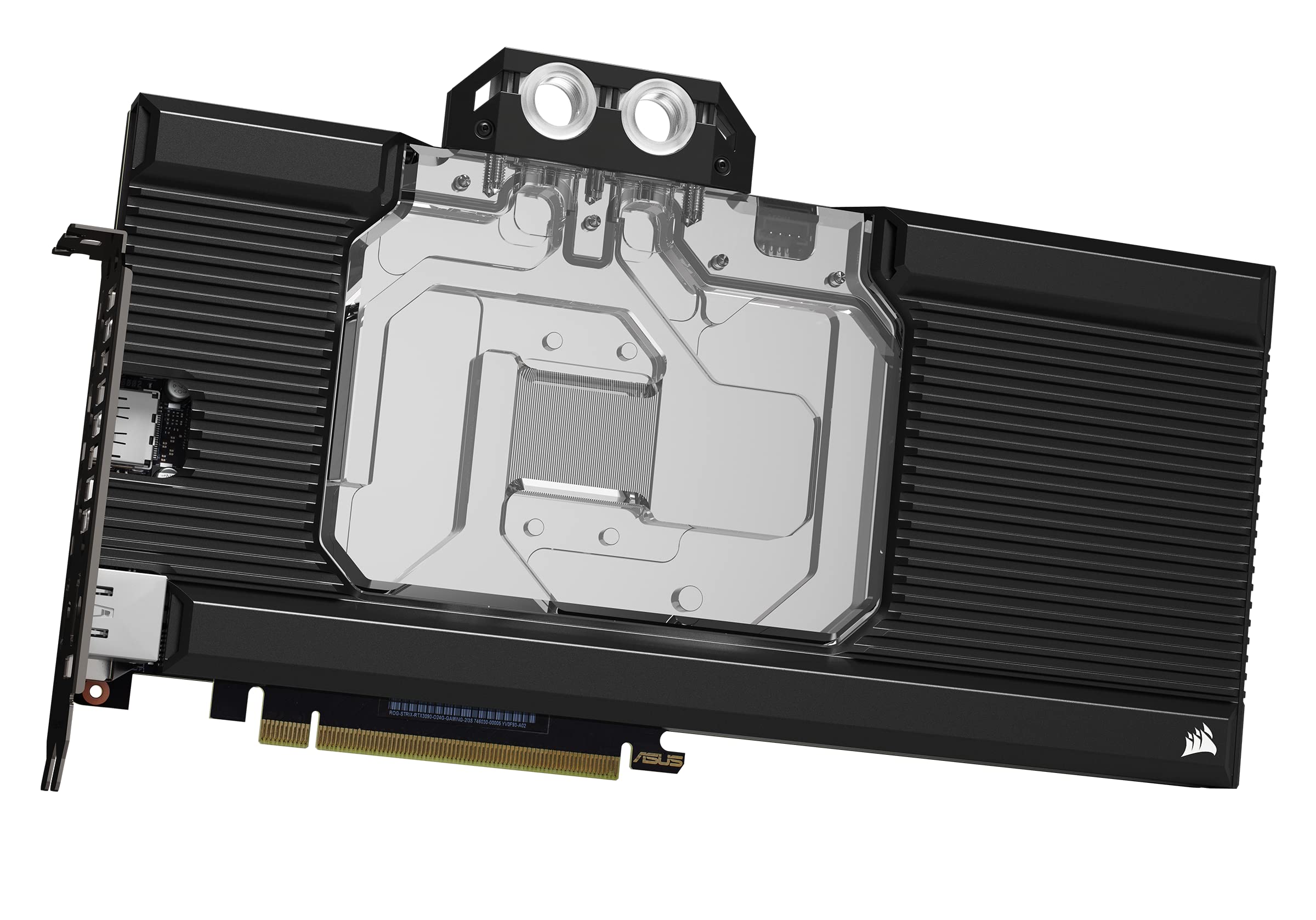 Corsair Hydro X Series XG7 RGB 3090 Ti Strix/TUF GPU Water Block for ASUS ROG Strix and TUF Gaming GeForce RTX 3090 Ti (Nickel-Plated Copper Cold Plate) Black