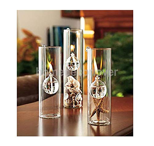 Outdoor Lights Creative Clear Glass Oil Lamp Reading Room Light Decor Kerosene Burner 15cm for Home,Garden,Yard,Decorations