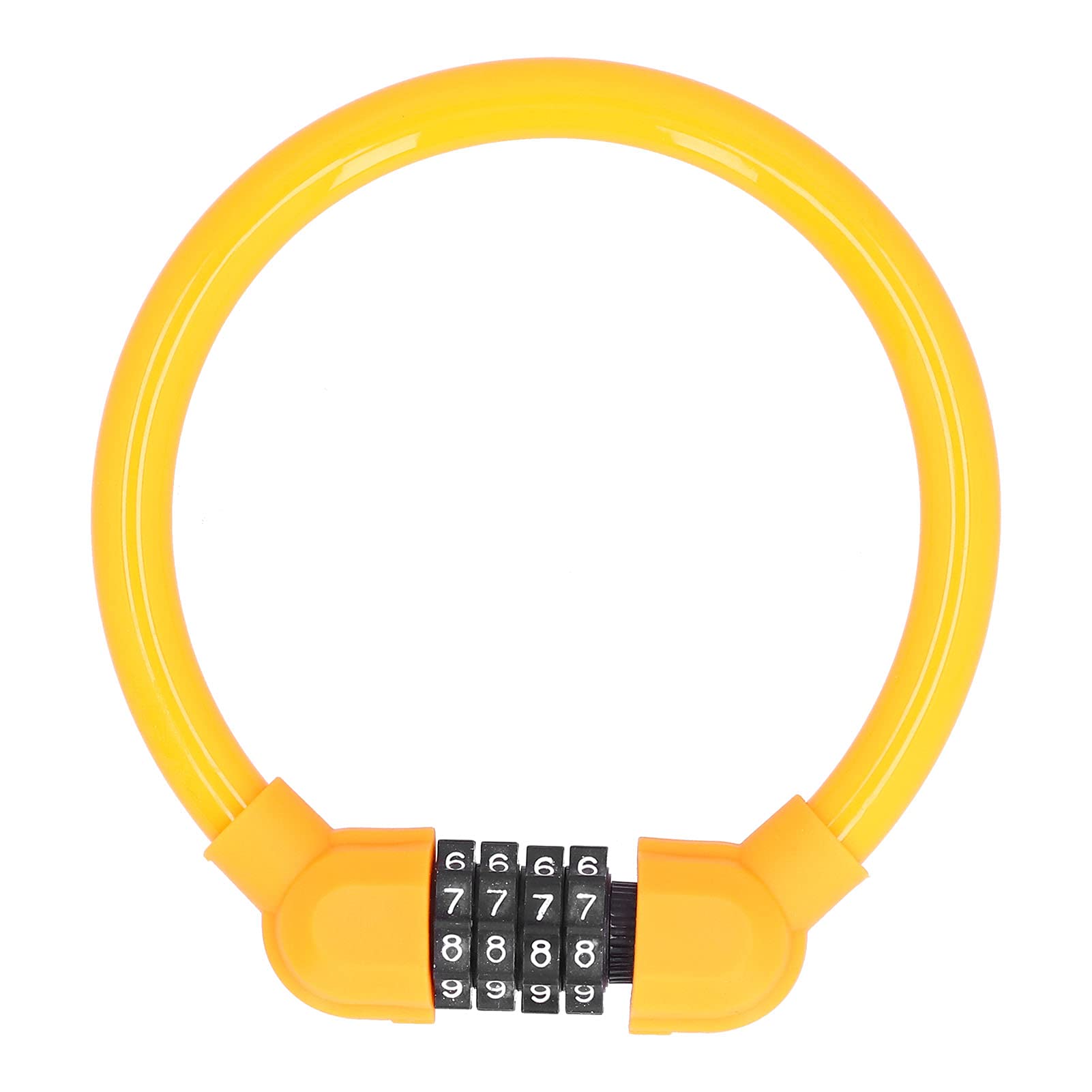 Bike Lock Cable, Anti Theft Bike Lock Bicycle Cable Locks High Security for Cycling for Outdoors(Orange)
