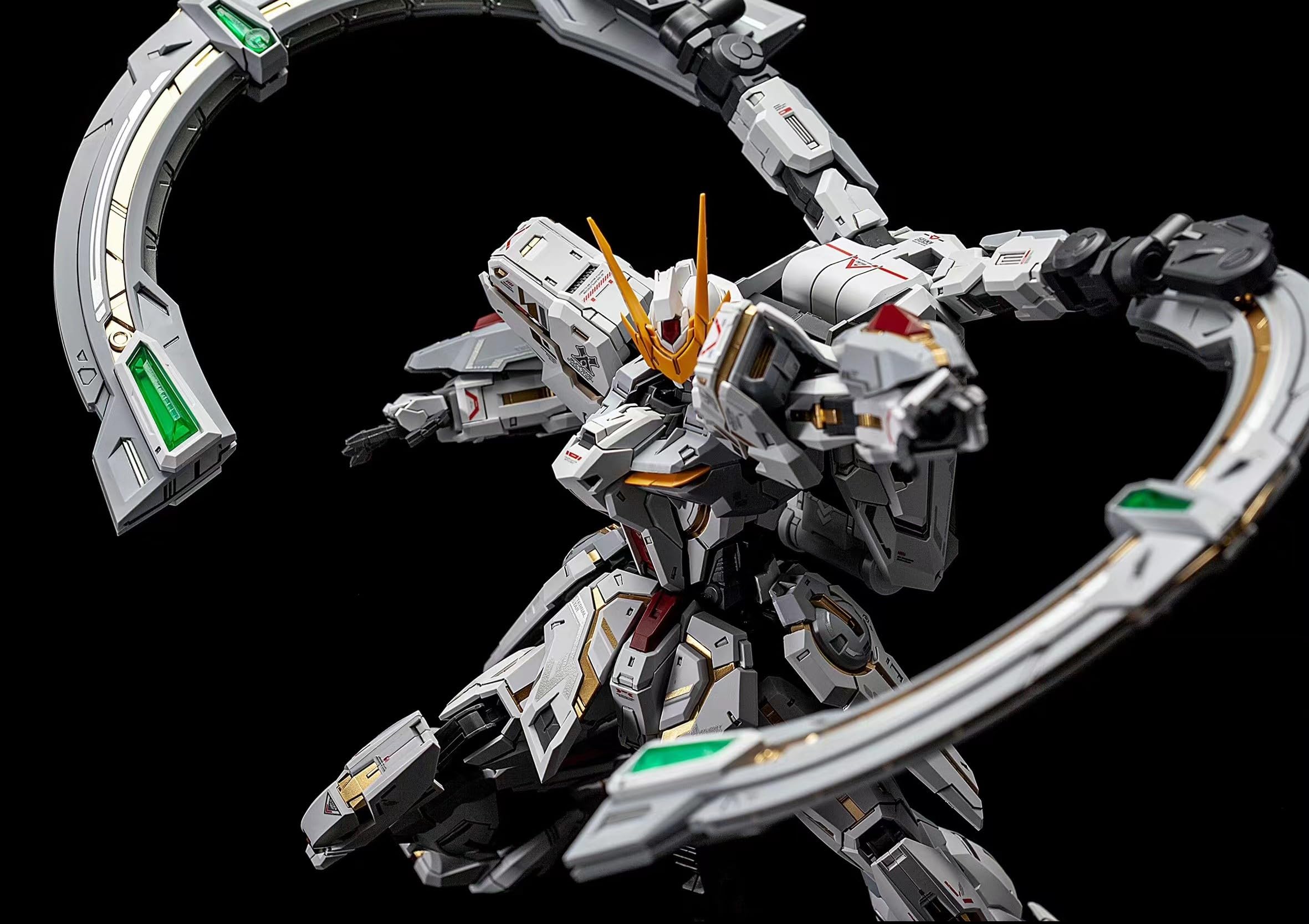 Funtasy Planet Action Figures 1/100 Scale Model Kits for Adults Eternal Star-Glory Assembly Model Mecha Model Kit Articulated Figures Assembled Mode, White, CMLH-01