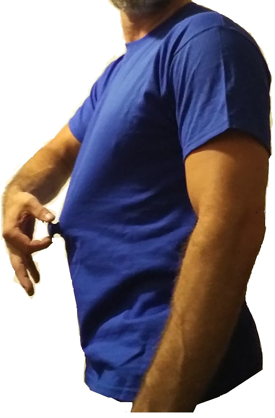TC Tugger Style T-Shirt Real Wooden Tugging Knob! T.C. TC Tuggers TC Topps Tribute Shirt Blue