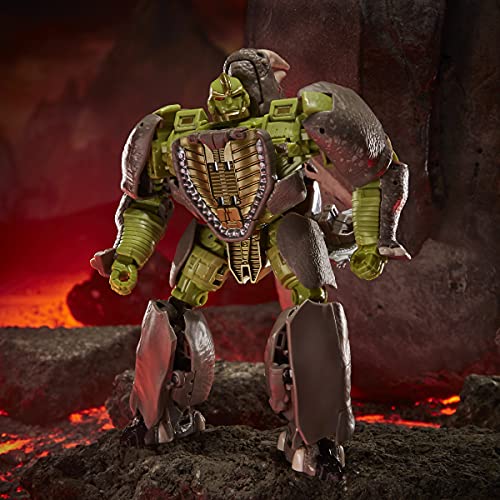 Transformers Toys Generations War for Cybertron: Kingdom Voyager WFC-K27 Rhinox Action Figure - Kids Ages 8 and Up, 7-inch