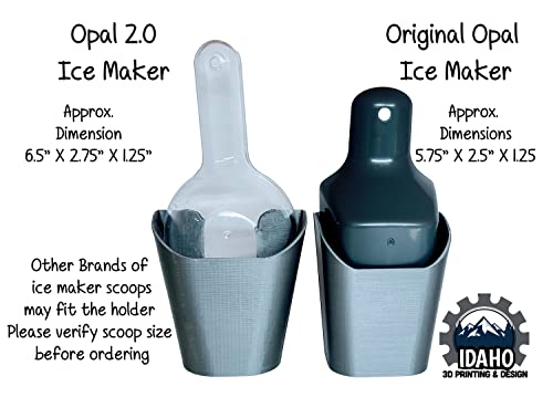 Ice Scoop Holder for Countertop Ice Makers - Fits GE Opal V1.0 and V2.0 Models (Fits Opal 2.0)
