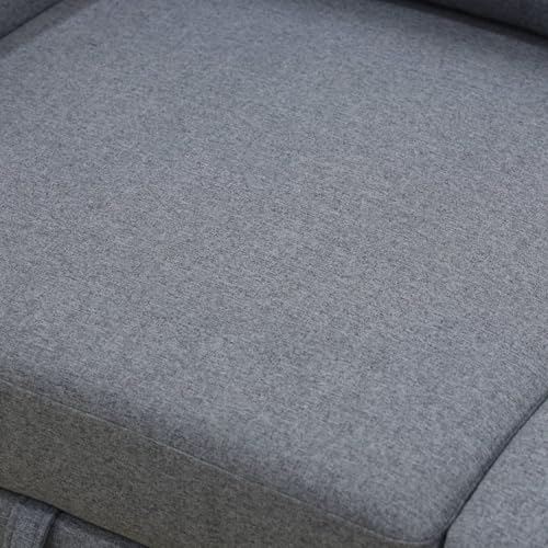 FUOROLA 4-in-1 Convertible Sofa Couch with Pull Out Bed and Storage Sectional Sleeper Sofa with Reversible Chaise for Living Room, Apartment, Bedroom, Office,Movie Room, Guestroom, Dormitory