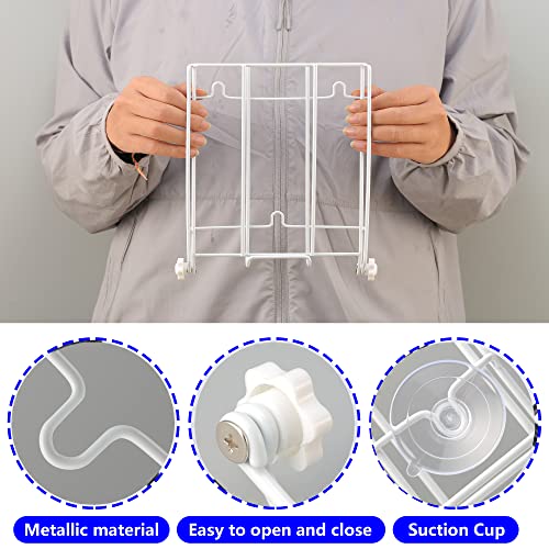 Ice Scoop Holder for Ice Machine, Universal&Foldable Design, Stainless Steel Heavy Duty Ice Scoop Holder for Commercial,Restaurant,Countertop Ice Maker Freezer Refrigerator Kitchen