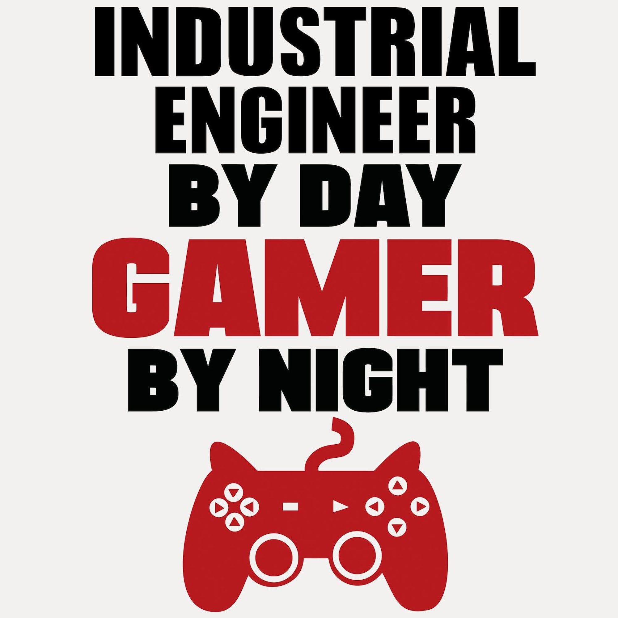 CafePress INDUSTRIAL ENGINEER BY DAY GAMER BY NIGHT Shot Gla Unique and Funny Shot Glass
