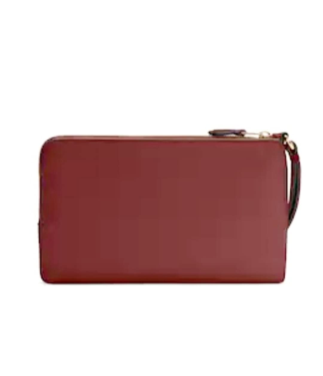 Coach Women Double Corner Zip Wallet Wristlet Pebbled Leather Style No.C7388