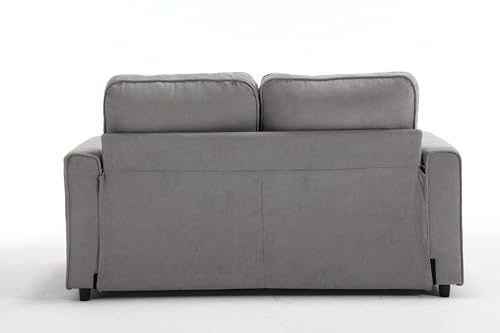 Eafurn 3 Fold Convertible Sleeper Sofa Bed Pull Out Loveseat Versatile Floor Couch for Living Room Home Office RV Furniture
