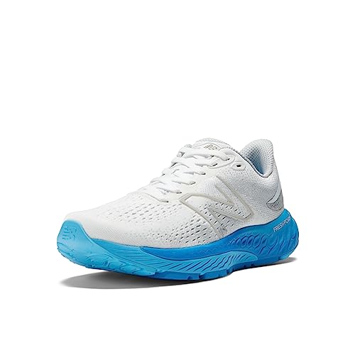 New Balance Women's Fresh Foam X 880 V12 Running Shoe, White/Vibrant Sky/Serene Blue, 9.5 Wide