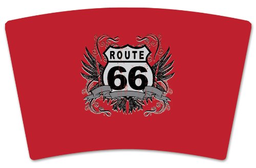 Mugzie Route 66 Travel Mug with Insulated Wetsuit Cover, 16 oz, Black