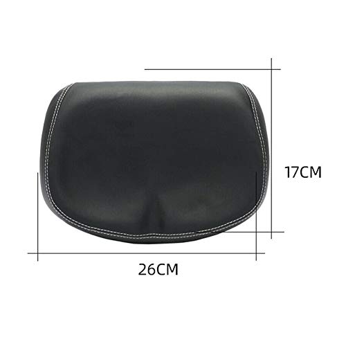 Bike Seat, Wide Large Bicycle Saddle, Ergonomic Universal Replacement Bike Seat Comfortable Bicycle Saddle Pads Waterproof Shock (Black)