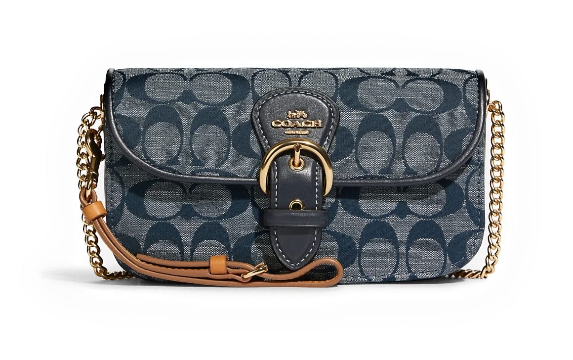 Coach Womens Kleo Crossbody In Leather (IM/Denim Multi In Signature Chambray)