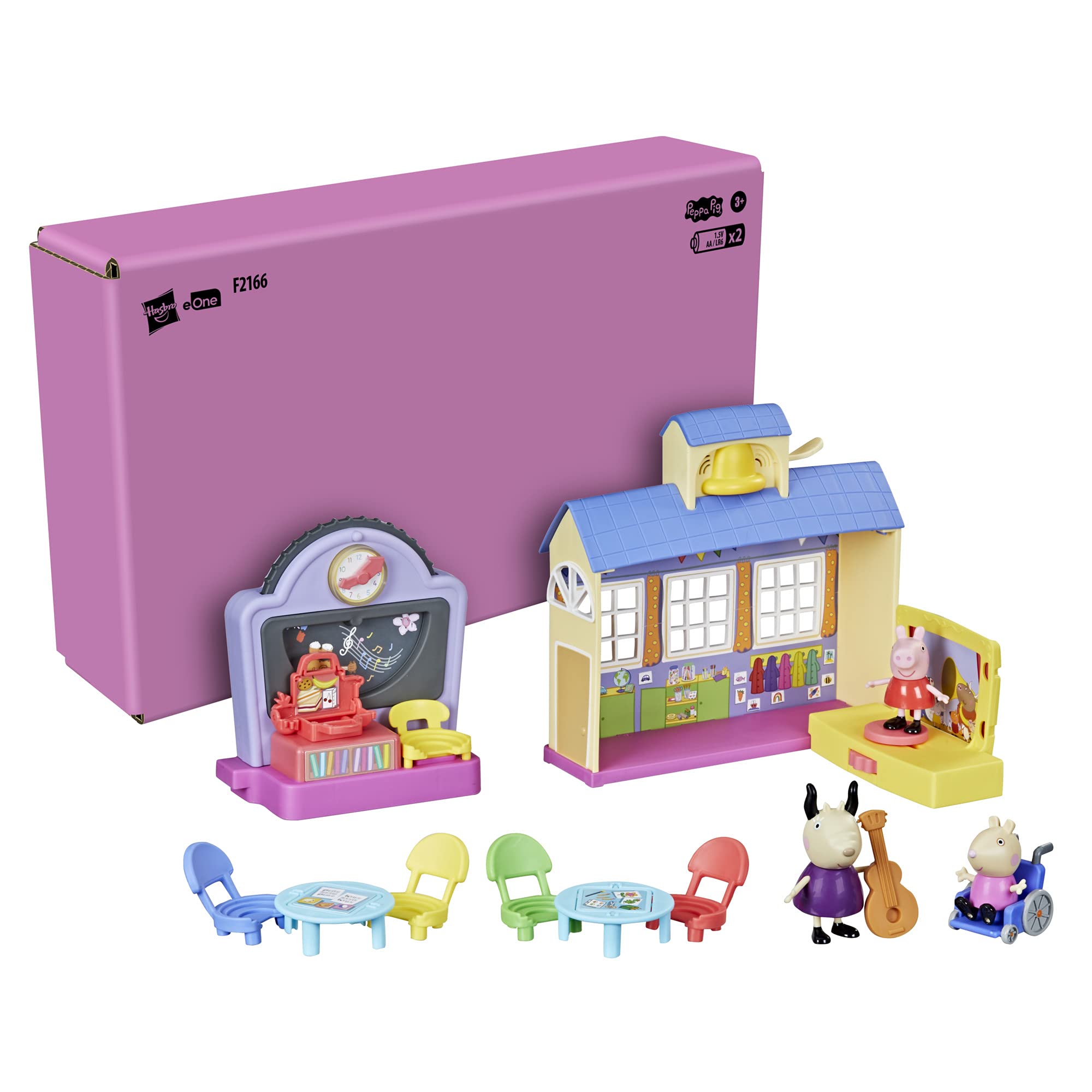 Peppa Pig Peppa’s Adventures School Playgroup Preschool Toy, with Speech and Sounds, Back to School Gifts for Kids, Classroom Toys, Ages 3+
