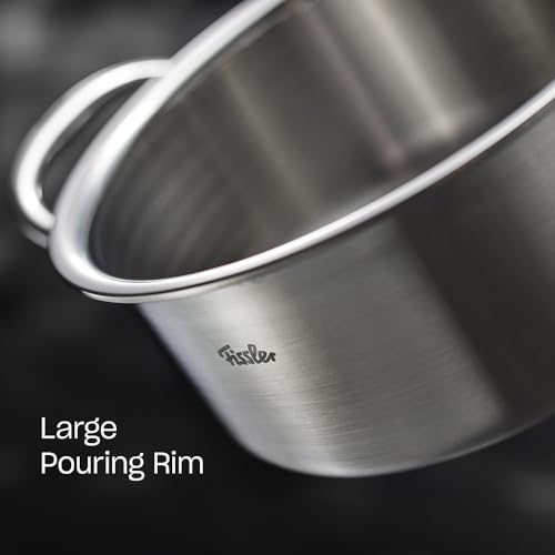 Fissler M5 Pro-Ply 5-ply Stainless Steel Stockpot, 6 Quart, with Metal Lid
