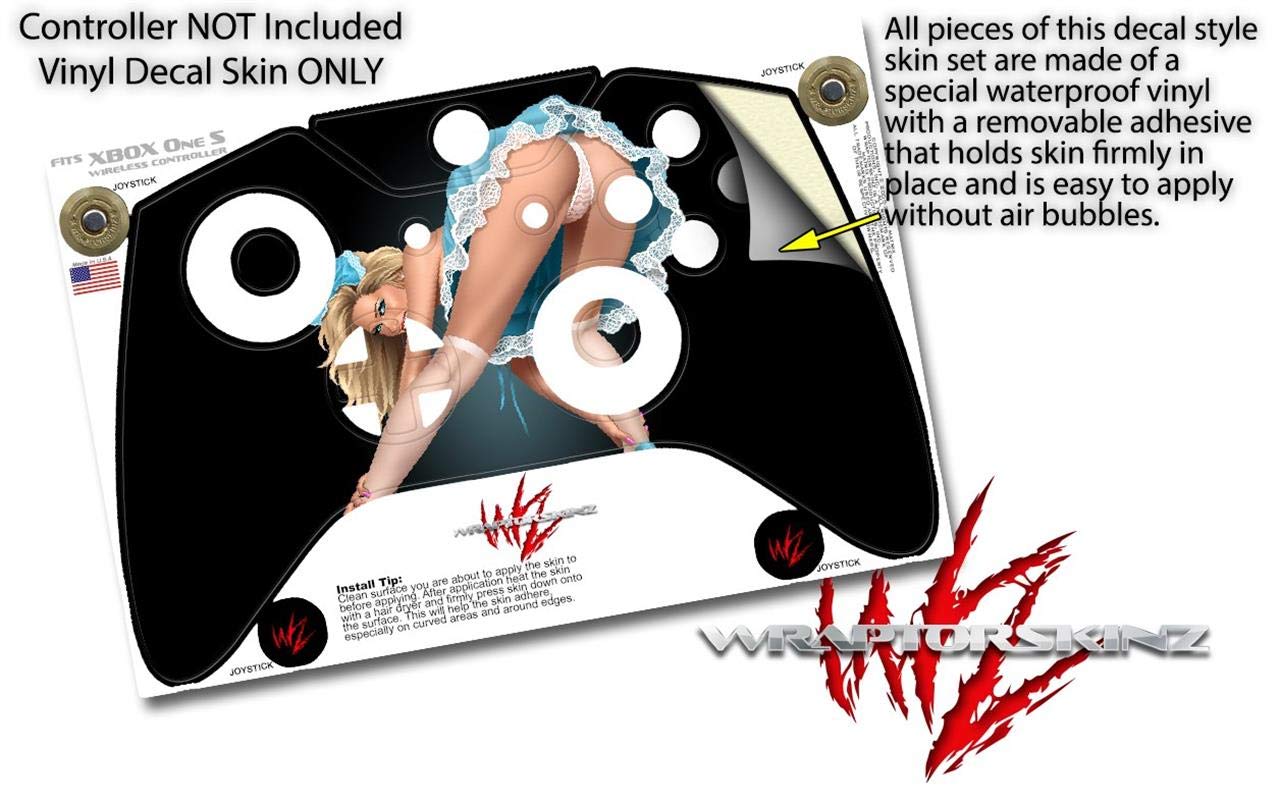 WraptorSkinz Decal Vinyl Skin Wrap compatible with XBOX One S/X Controller - Alice Pinup Girl (CONTROLLER NOT INCLUDED)