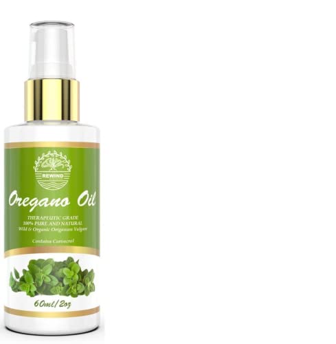 Oregano Oil Organic 2oz Pure Essential Oil Natural Wild Now Carvacrol Oreganol Oil Pump Spray Easy to Apply No Mess 60ml 2Floz