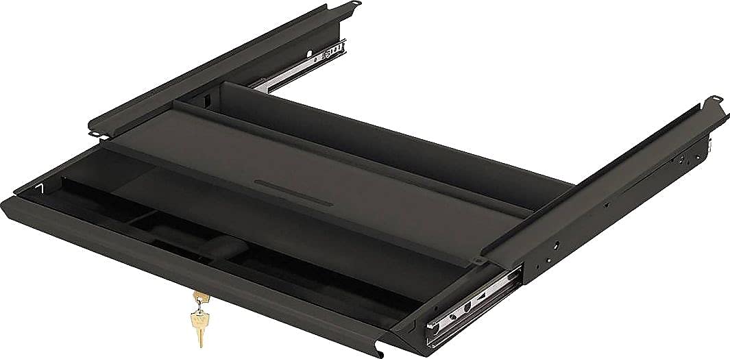 HON D2S Center Drawer, 38000 Series, Stationmaster, 19 x 14-3/4 x 3, Charcoal