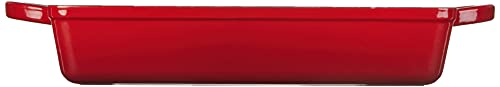 Crock Pot Artisan 13 Inch Enameled Cast Iron Lasagna Pan, Scarlet Red