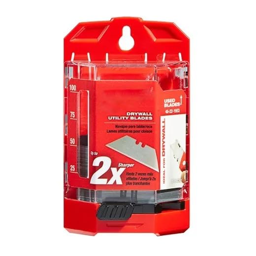 Fits for Milwaukee 48-22-1953 50 pc Drywall Utility Blades w/Dispenser