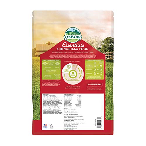Oxbow Essentials Chinchilla Food - All Natural Chinchilla Food - 10 lb.