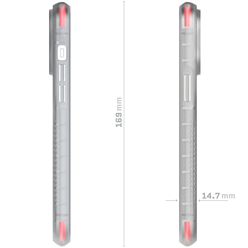 Ghostek Covert iPhone 14 Pro Max Case Clear - Compatible with Apple MagSafe, Silicone Fusion, Slim Fit Shockproof Phone Cover (6.7 Inch, Clear)