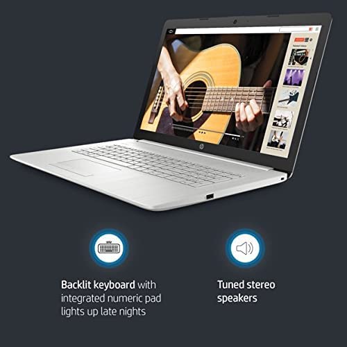 HP 17.3" FHD IPS Laptop, 11th Gen Quad-Core Intel Core i5-1135G7(Beats i7-8500), Iris Xe Graphics, Backlit KB, Bundle with HDMI, Windows 11 Home, Silver (20GB|1024GB SSD)