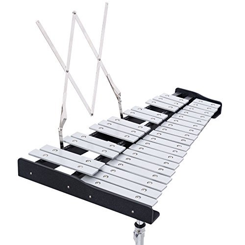ReunionG Percussion Practice Bell Kit Set Professional Music Stand Xylophone with Bag Case for School Kid Band Teacher